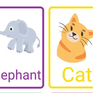 Bundle | Animal Flashcards | Flashcards | Preschool Memory Game ...