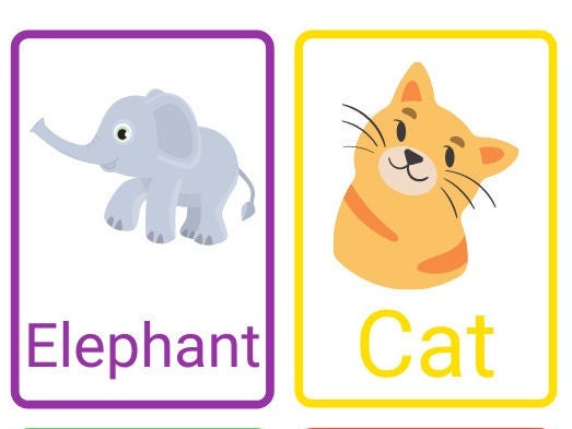 Bundle | Animal Flashcards | Flashcards | Preschool Memory Game ...