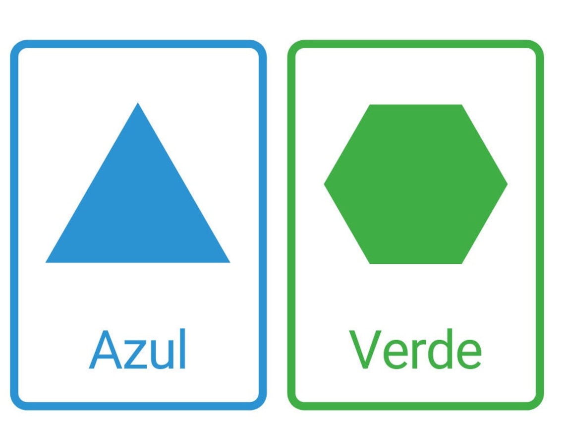 Spanish Color Flashcards | Español Colores Tarjetas Didáctica ...