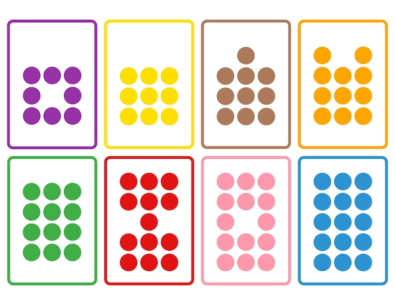 Oferta de paquete / Tarjetas numéricas / Juego de memoria preescolar ...