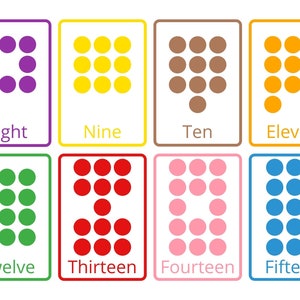 Number Flashcards | Flashcards | Preschool Memory Game | Number ...