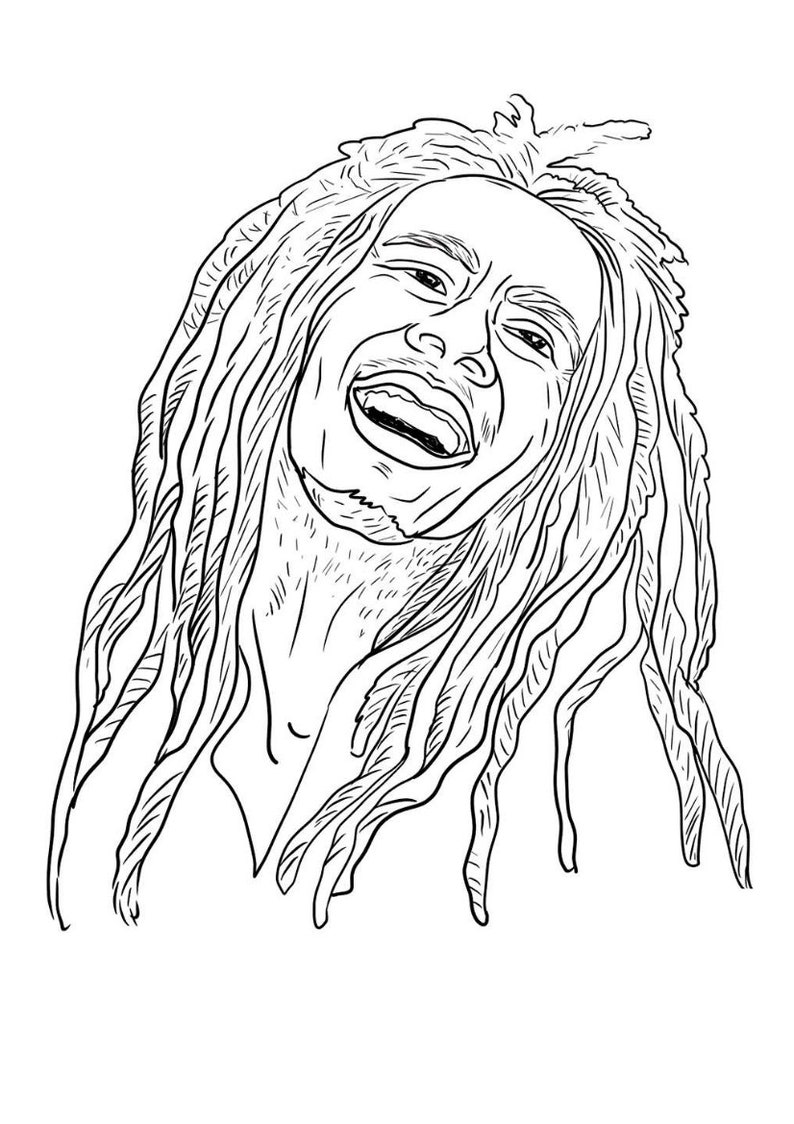 40 Famous Singers and Musicians Coloring Pages, Digital Adult Coloring ...