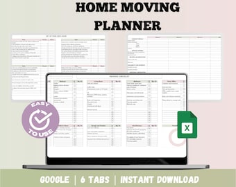 Moving Checklist • Moving Planner • Moving Binder • Moving List ...