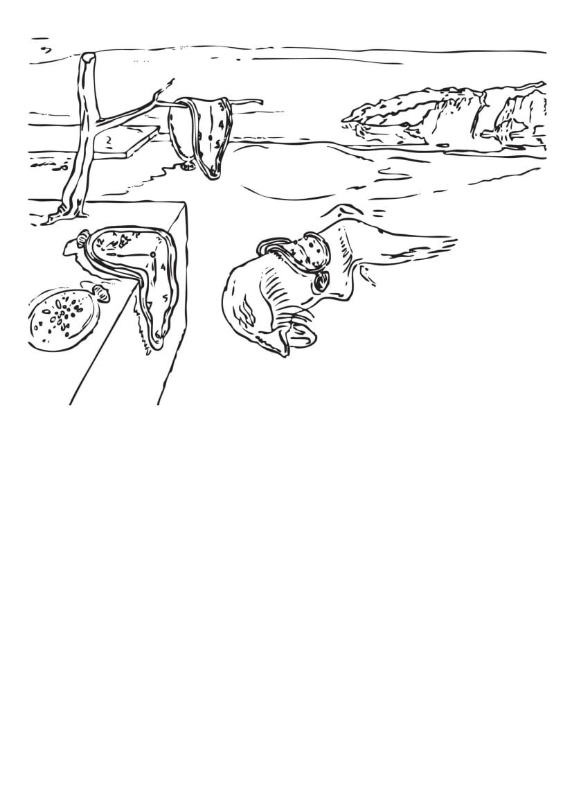 75 Famous Paintings Coloring Pages, Adult Coloring Book (PDF Pattern ...