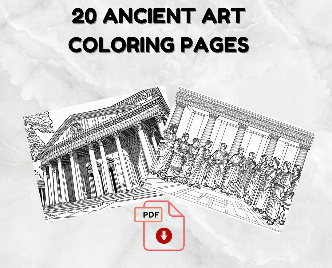 Ancient Art Coloring Pages, Ancient Rome Coloring, Ancient Architecture ...