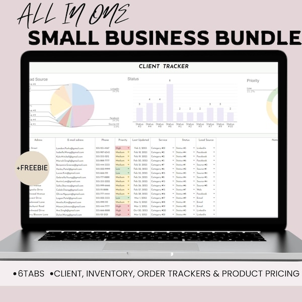 Client Tracker Spreadsheet for Small Business Google Sheets Sales ... Client Tracker Spreadsheet for Small Business Google Sheets Sales ...