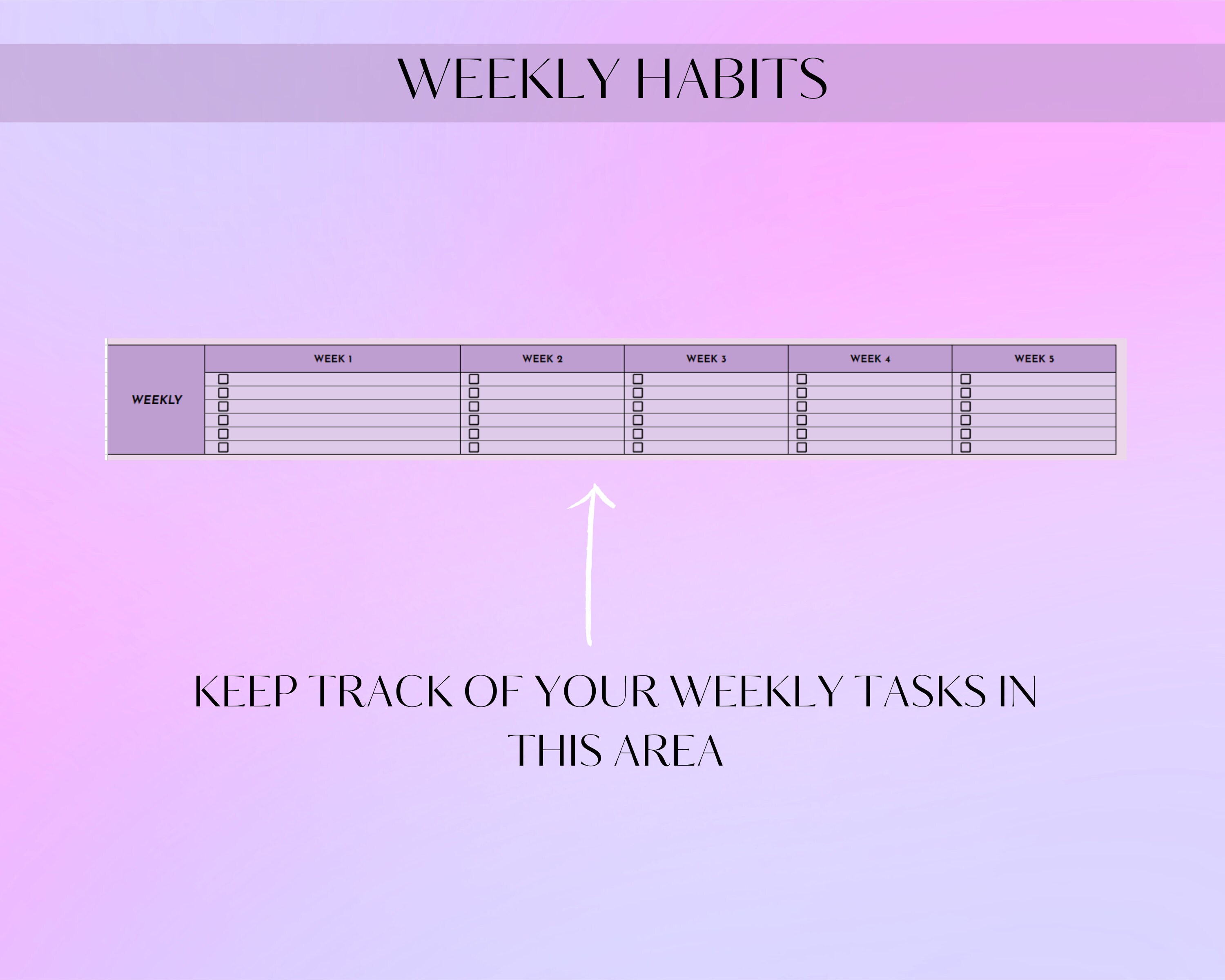 Growing Flower Habit Tracker Spreadsheet Goal Tracker Google - Etsy