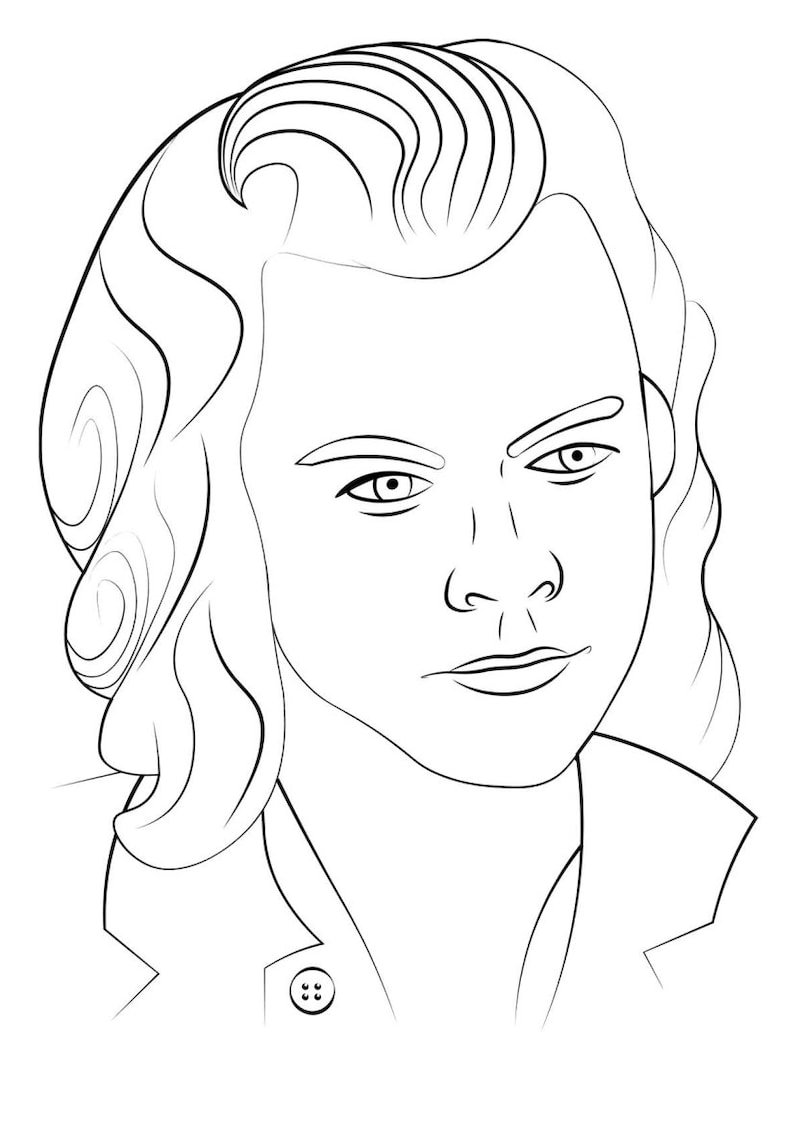 40 Famous Singers and Musicians Coloring Pages, Digital Adult Coloring ...