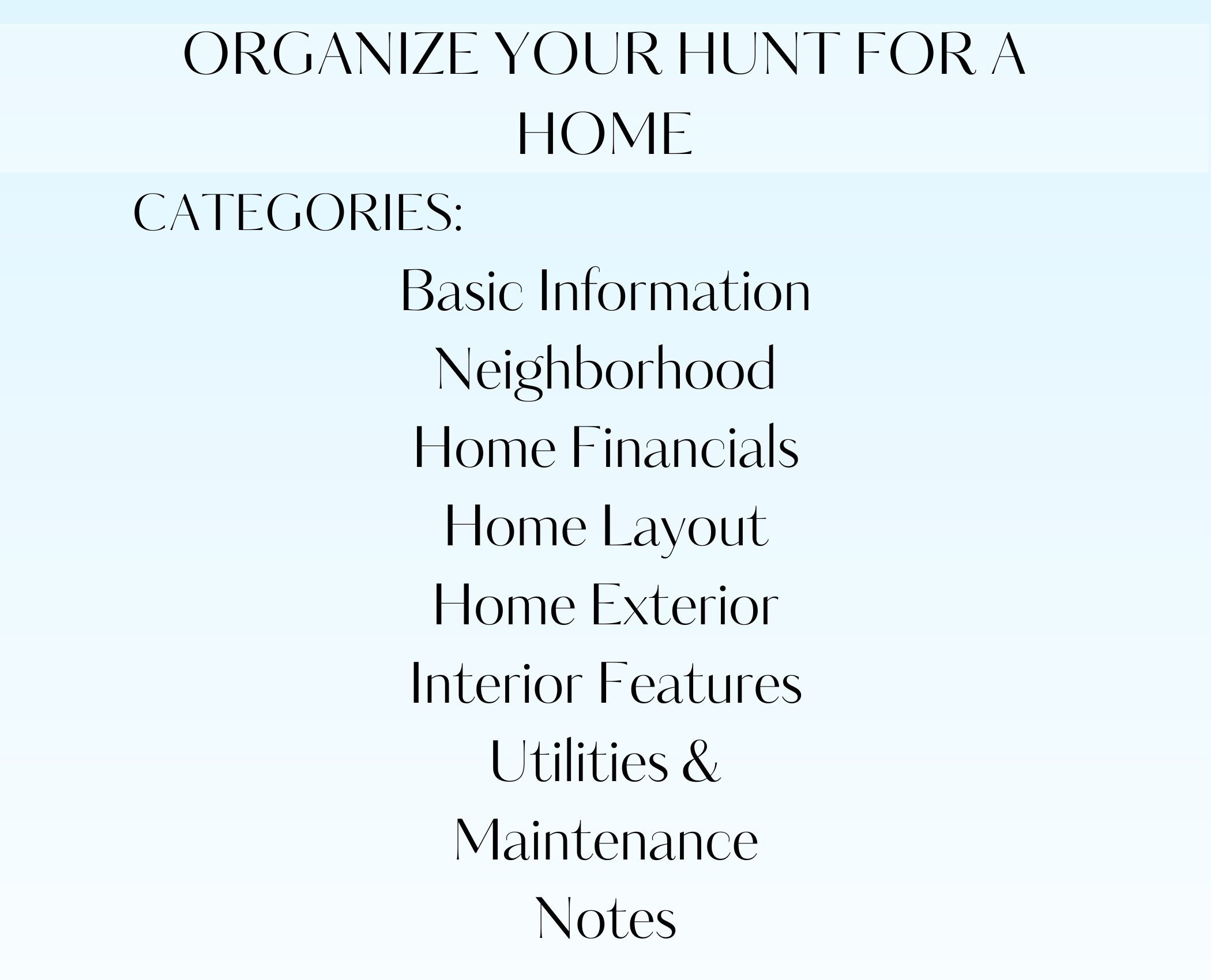 Home Comparison Spreadsheet, Housing Search Planner (excel) - Etsy