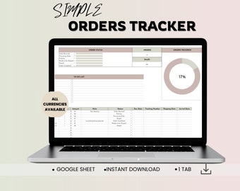 Order Tracker Spreadsheet, Small Business Order Manager Google Sheets ...