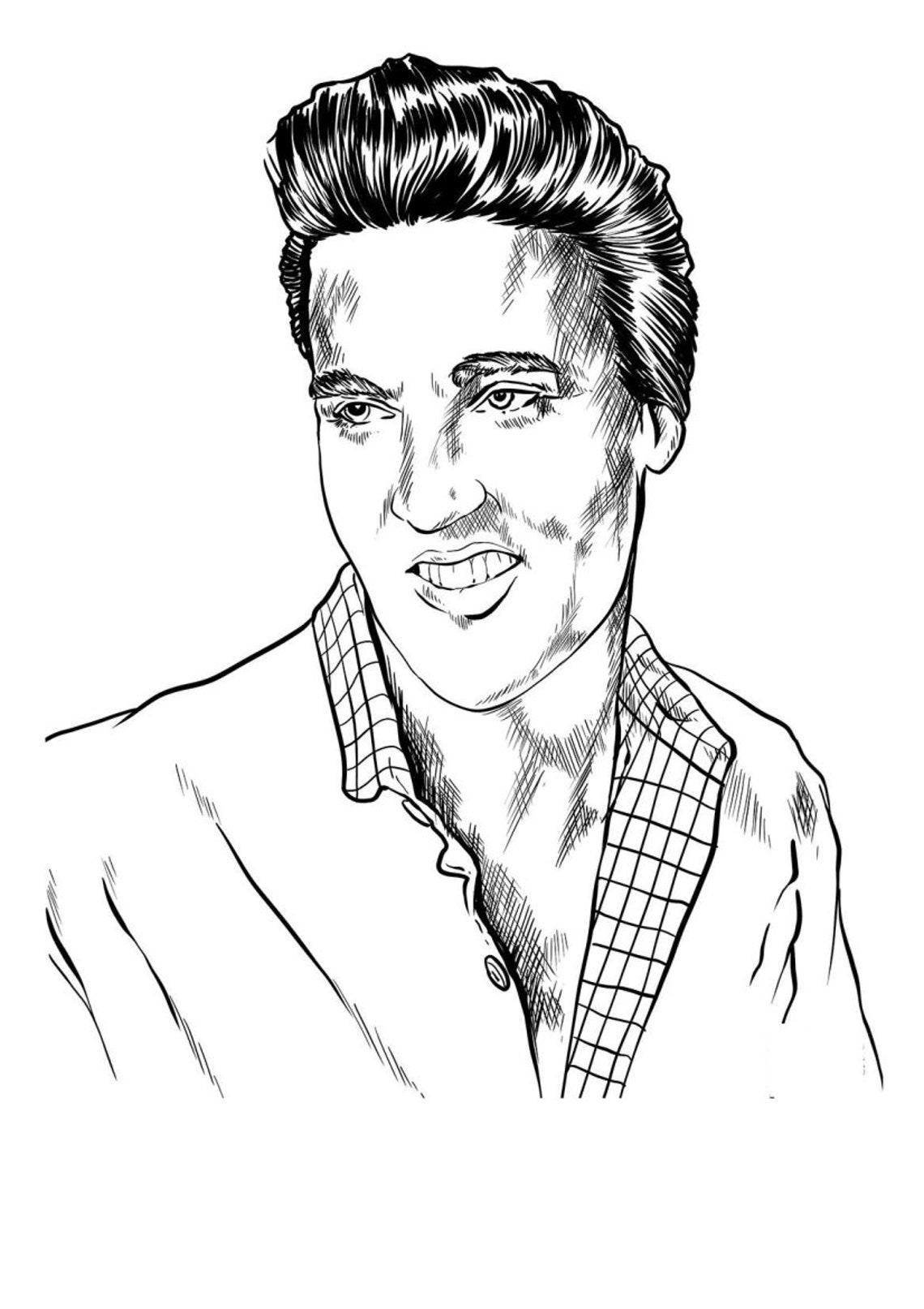 40 Famous Singers and Musicians Coloring Pages, Digital Adult Coloring ...