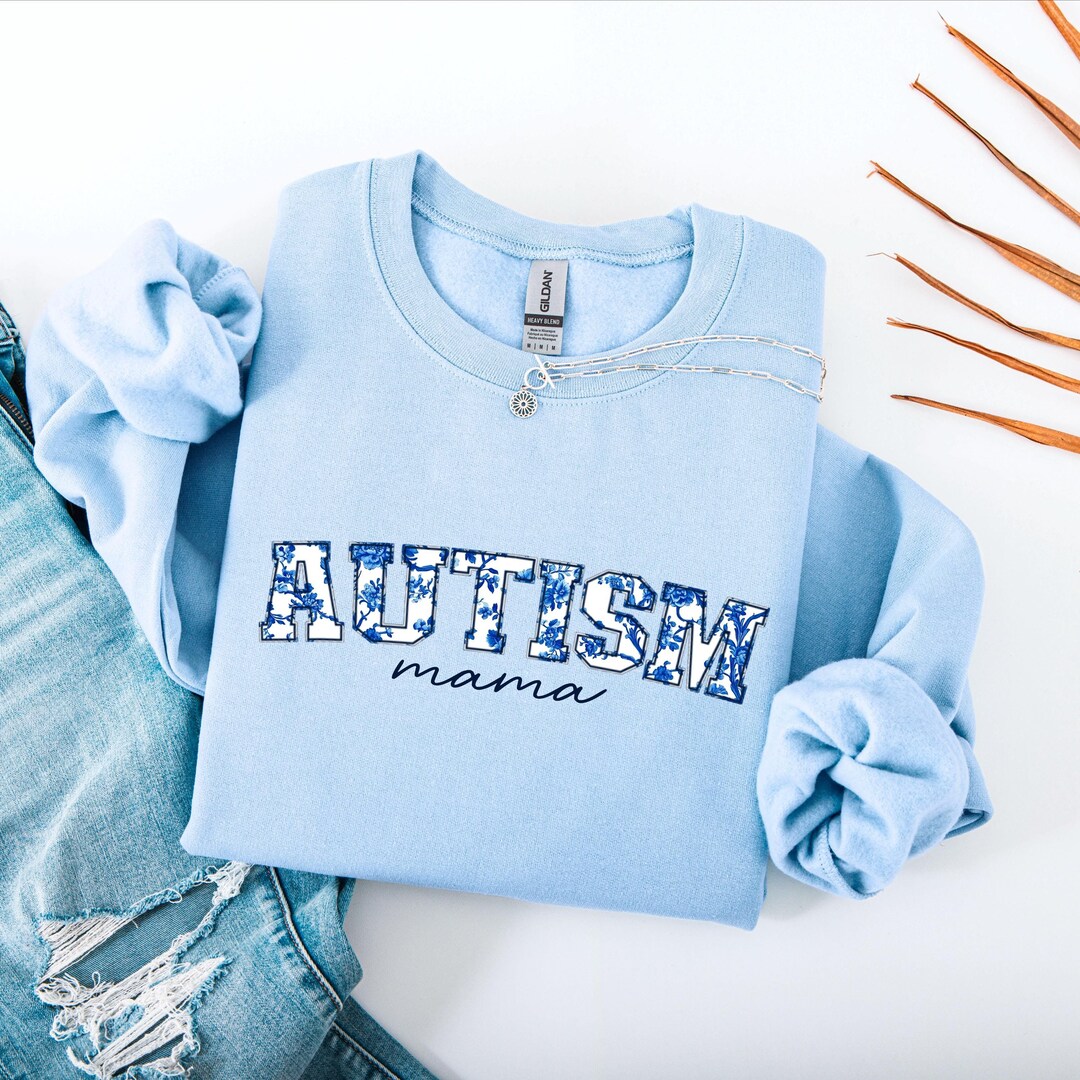 Autism Mama Sweatshirt, Gift for Autism Mom, Floral Autism Mom ...