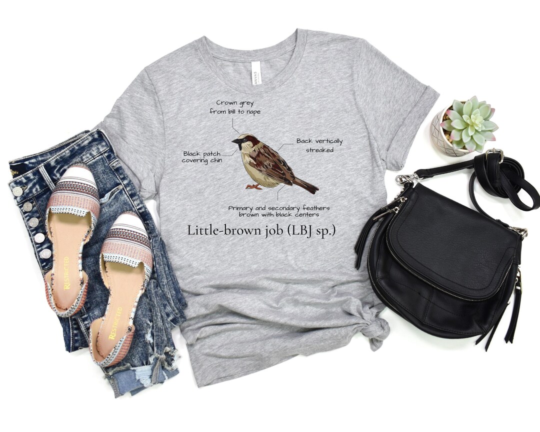 Little Brown Job Bird T-shirt, Bird Nerd Gift - Etsy