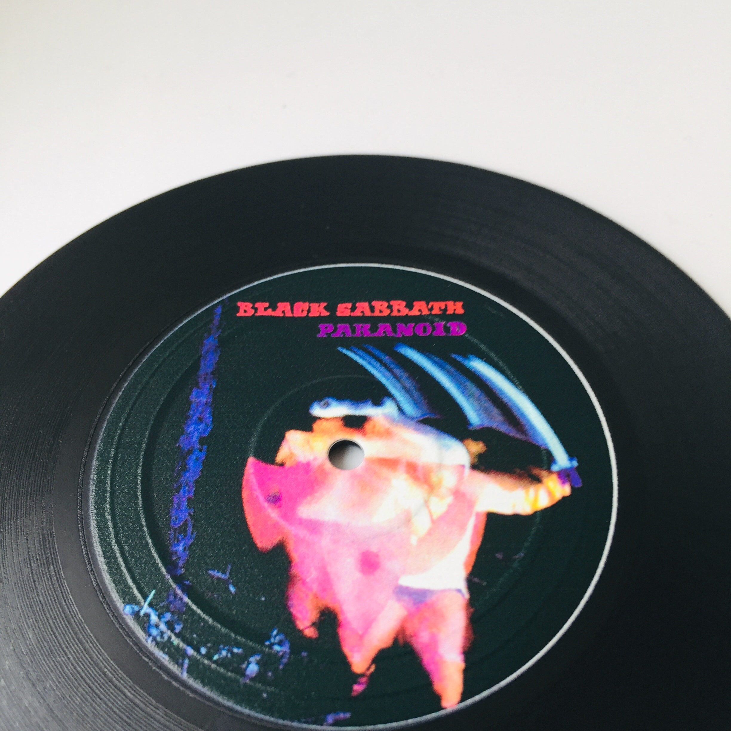 Paranoid Vinyl Record Coasters Gift for Music Lovers - Etsy