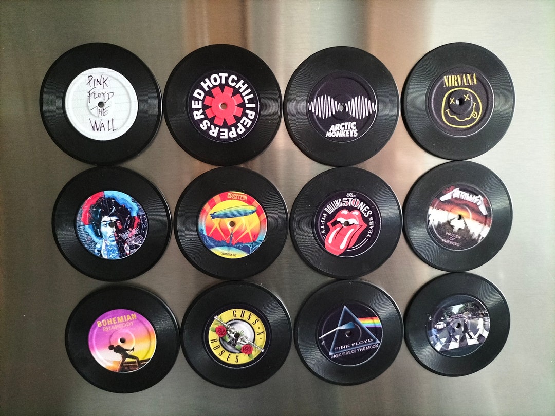Mini Record Magnets | Music Themed Stationary | Gift for Music Lovers ...