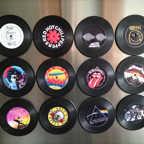 Mini Record Magnets Music Themed Stationary Gift for Music - Etsy