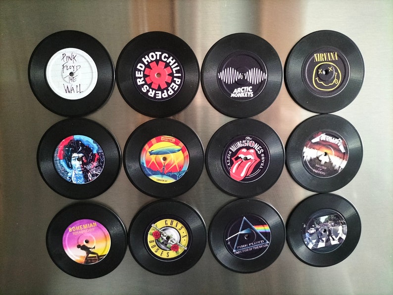 Mini Record Magnets Music Themed Stationary Gift for Music - Etsy