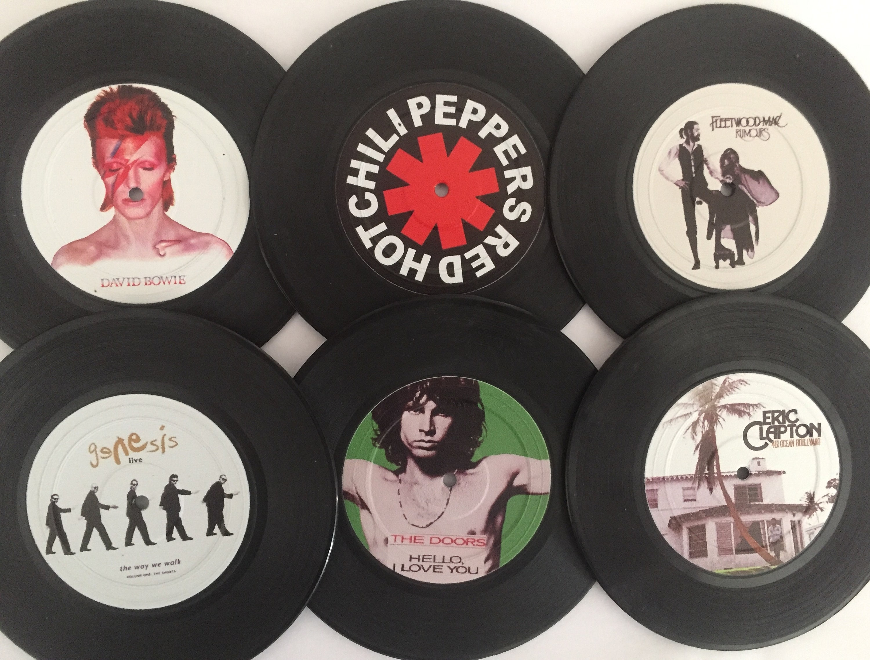 Vinyl Vintage Record Coasters Set of 6 Gift for Music Lovers - Etsy