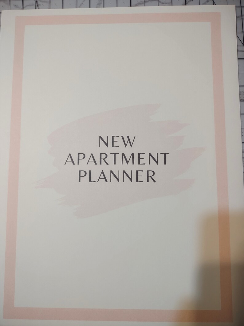 New Apartment Planner New Apartment Moving Checklist Moving - Etsy