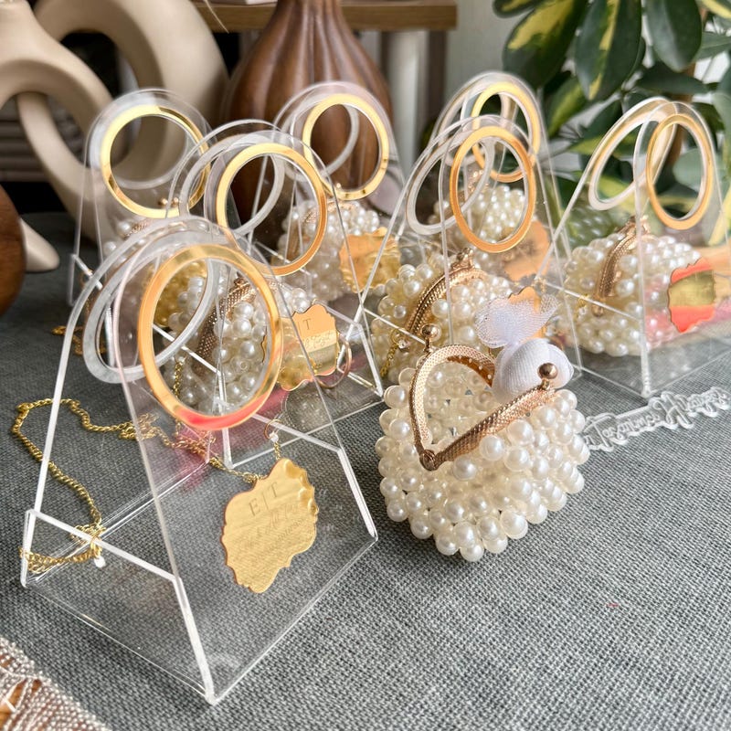 Pearl Mini Bags Favors - Etsy