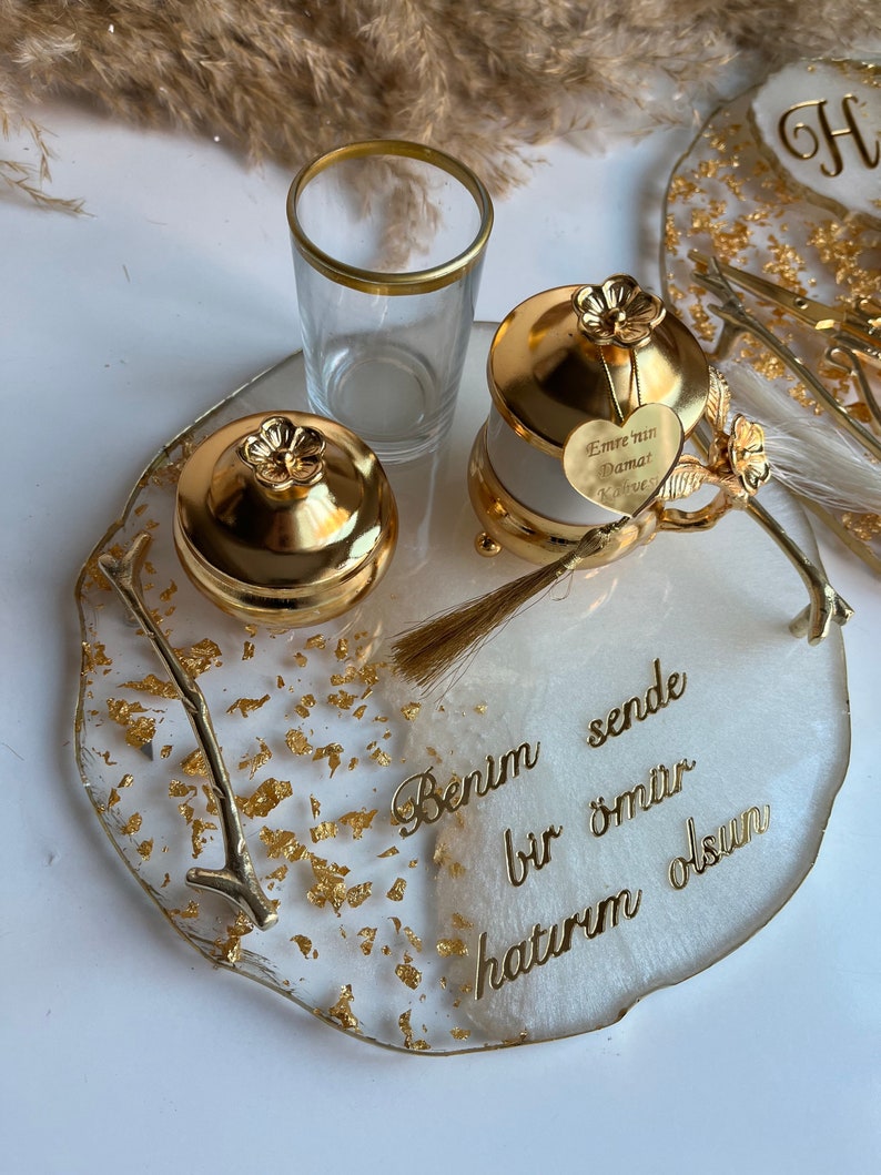 Custom Engagement Tray Set Wedding Gifts Engagement Gifts - Etsy