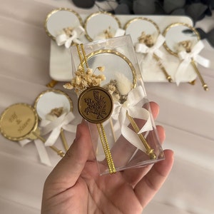 Personalized Wedding Favor Mirror: Rustic Bridal Party Gift - Etsy