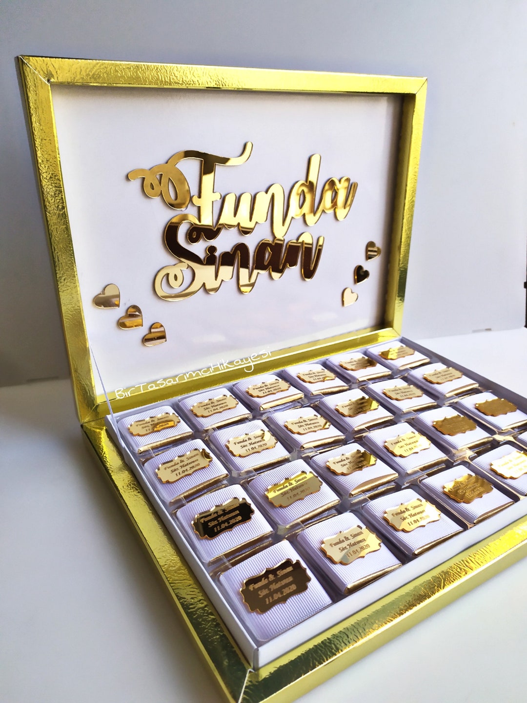 Chocolate Box, Wedding Chocolate, Engagement Chocolate, Personalized ...