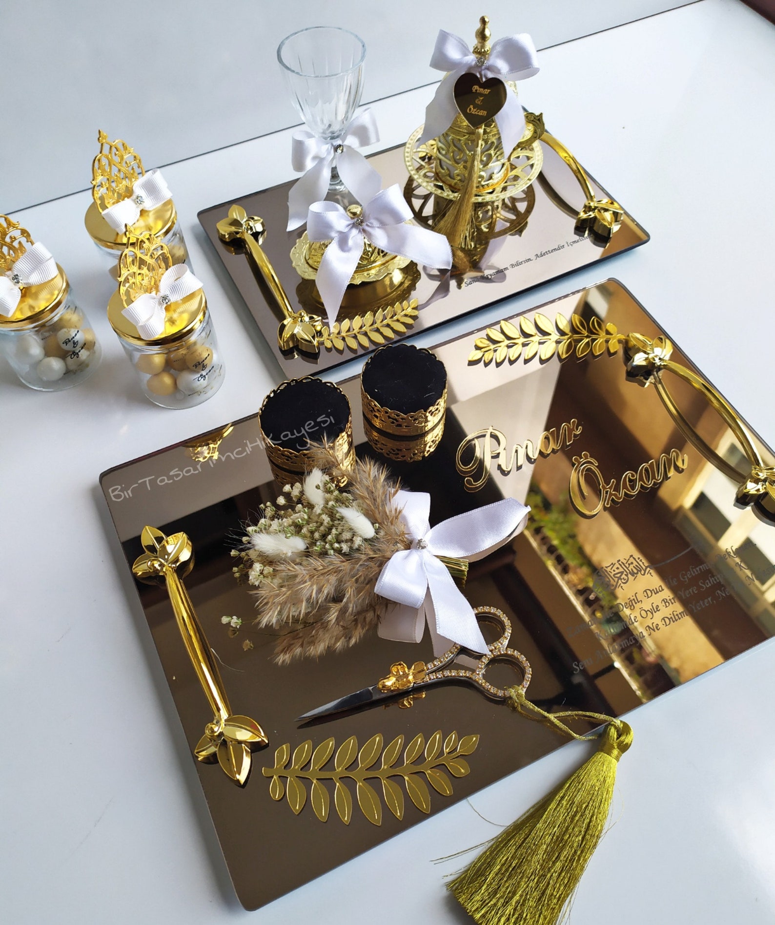 Personalized Engagement Tray Set Wedding Ceremony Gifts | Etsy