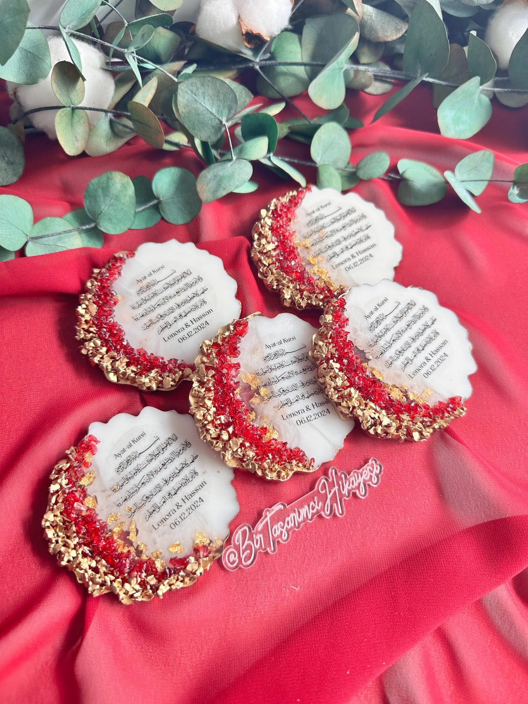 Ayatul Kursi Magnet Favors, Islamic Favors, Islamic Wedding Nikah Favor ...