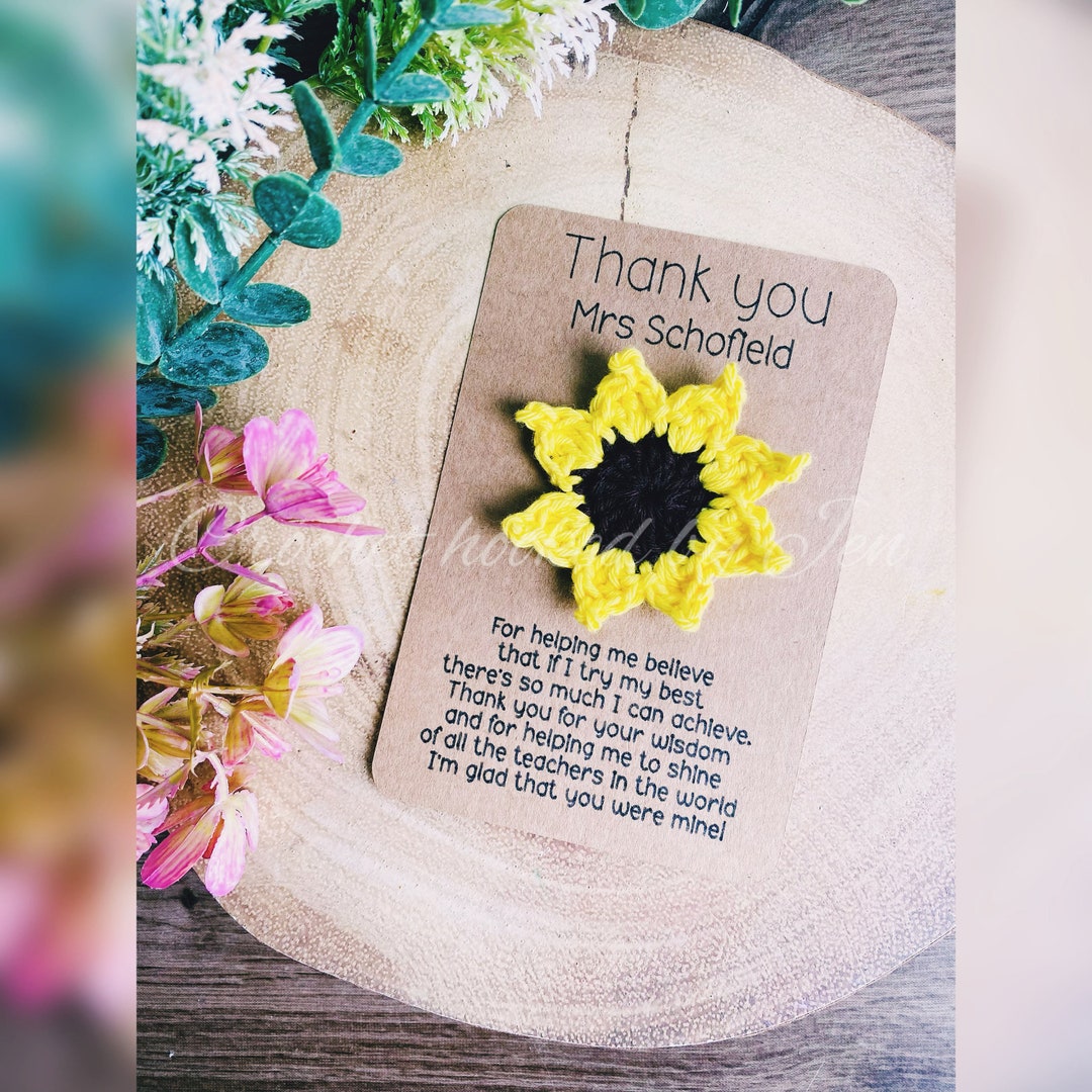 Thank You Teacher Pocket Hug - Etsy