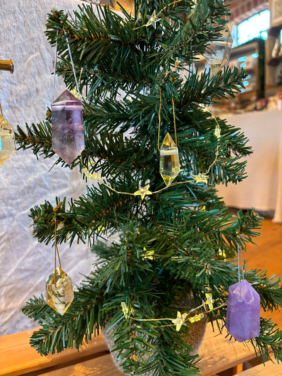 Citrine Christmas Tree Decoration Healing, Bringing Joy and Energy ...