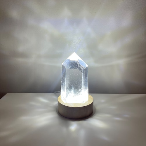 Crystal Wooden Led Light Stand Base With Usb Only Beautiful - Etsy