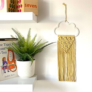 Macrame Cloud Wall Hanging Nursery Decor | Etsy