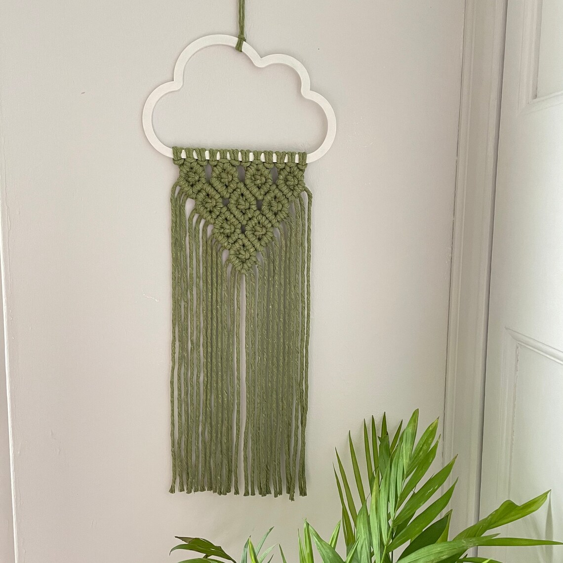 Macrame Cloud Wall Hanging Nursery Decor | Etsy