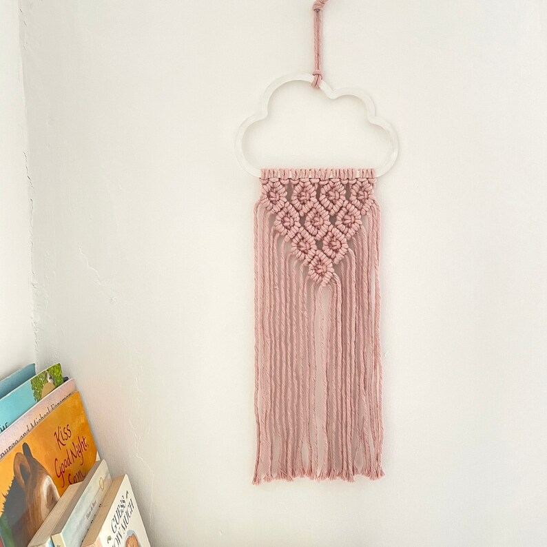 Macrame Cloud Wall Hanging Nursery Decor | Etsy
