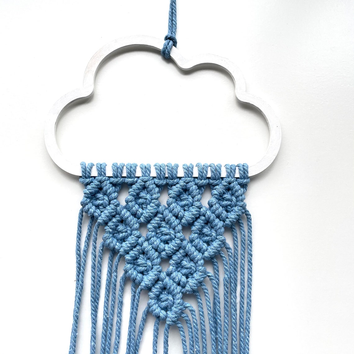 Macrame Cloud Wall Hanging Nursery Decor | Etsy
