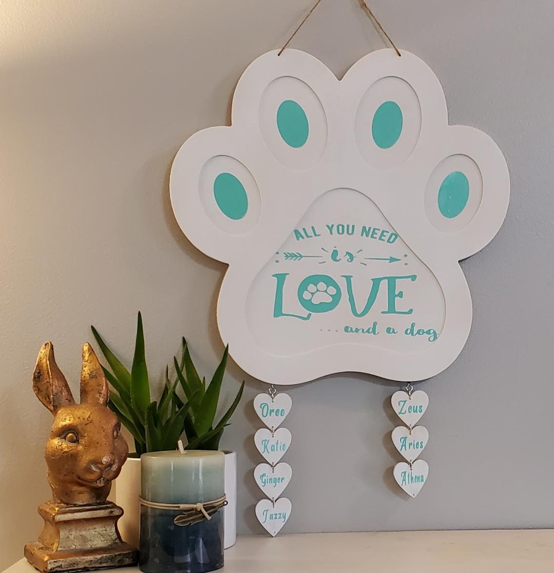 Paw Print Sign | Etsy