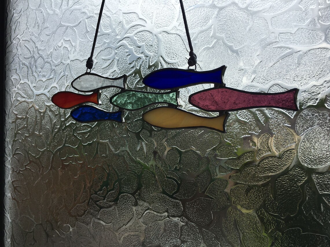 Stained Glass Fish Suncatcher - Etsy