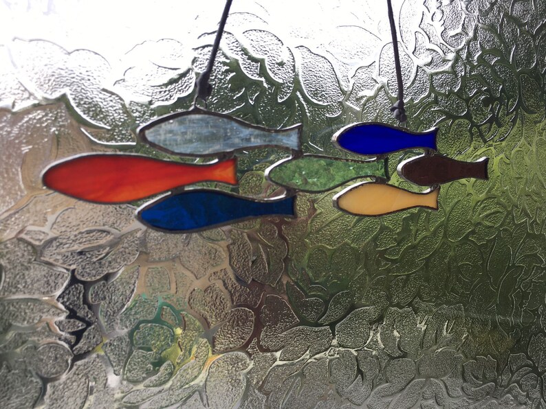 Stained Glass Fish Suncatcher - Etsy