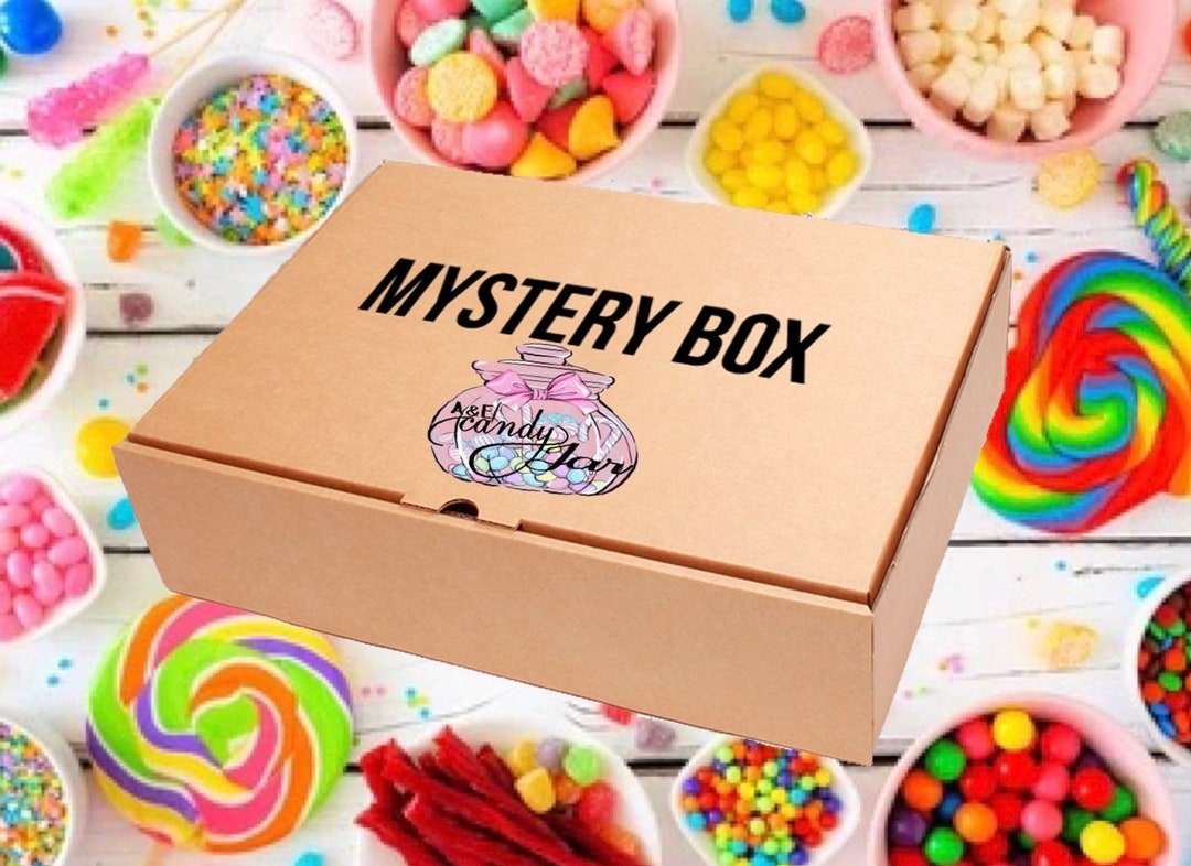 MYSTERY Candy Treat Box, Birthday Box, Chocolates, Sour Candy, Sweet ...