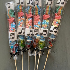 Music Note Candy Kabobs Party Favors Treat Boxes Sweet Sour Candy Candy ...