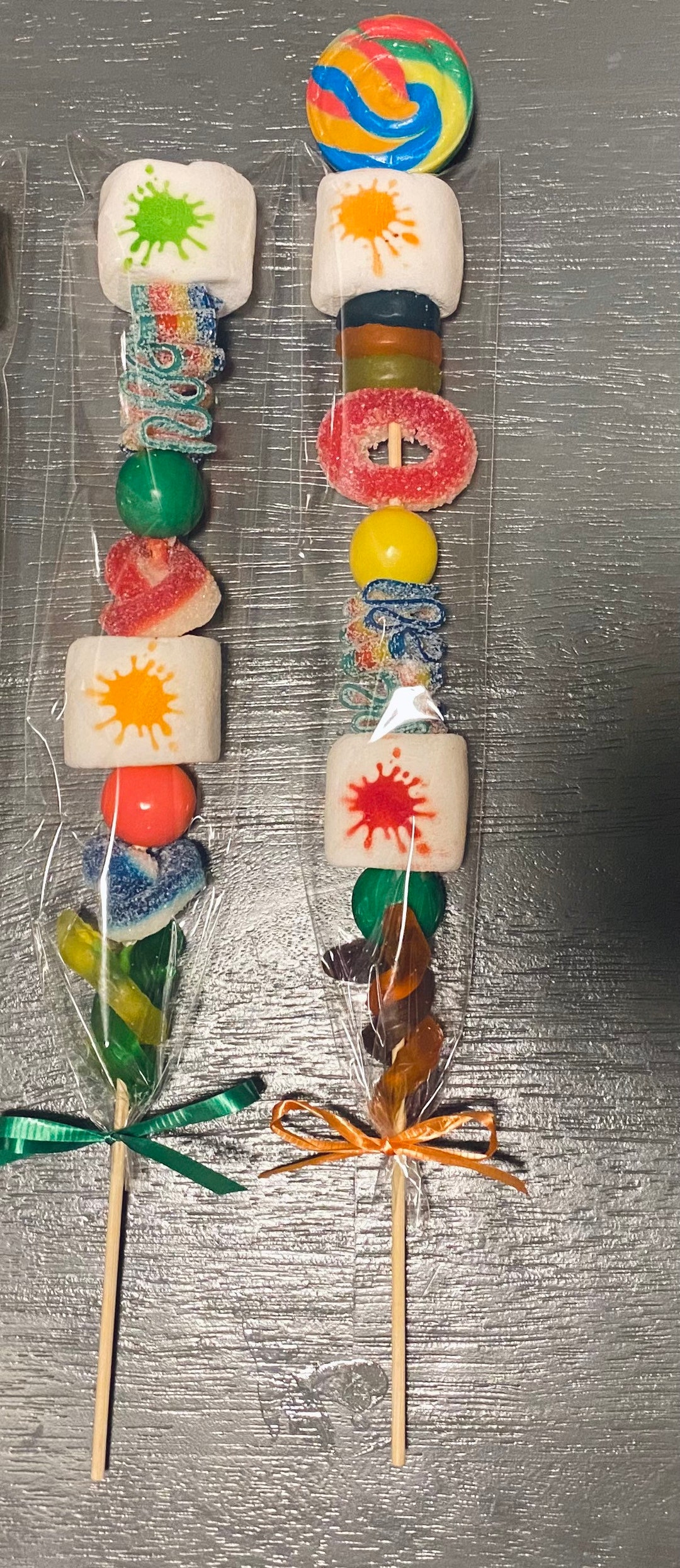 Paint Splatter Candy Kabobs Paintball, Paint Party Favors Treat Boxes ...