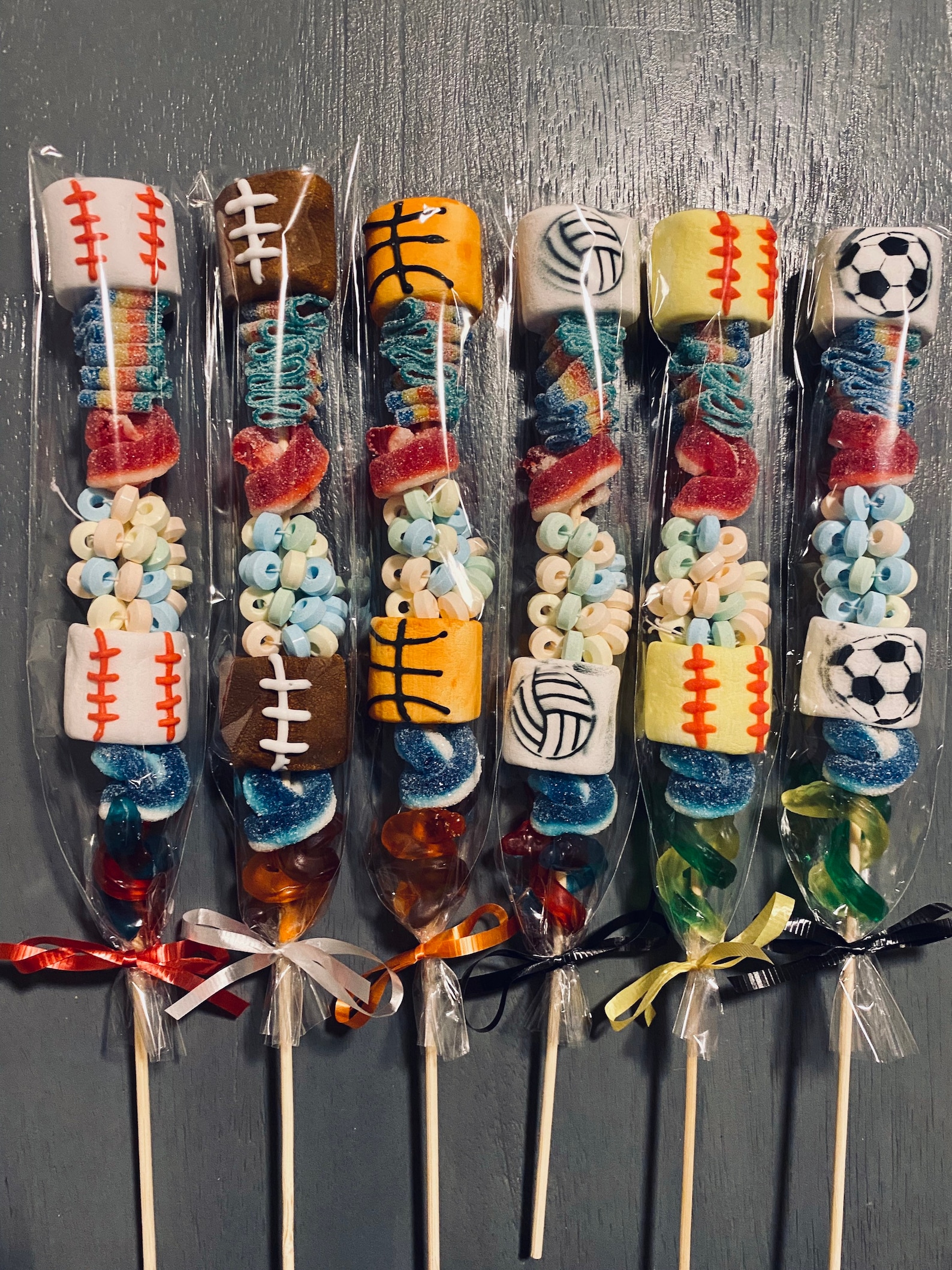 Soccer Sports Birthday Teams Candy Kabobs Party Favors Treat - Etsy
