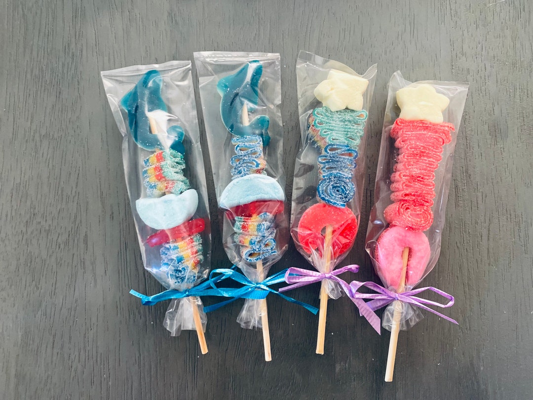 Shark, Mermaid Candy Kabobs Party Favors Treat Boxes Baby Shark ...