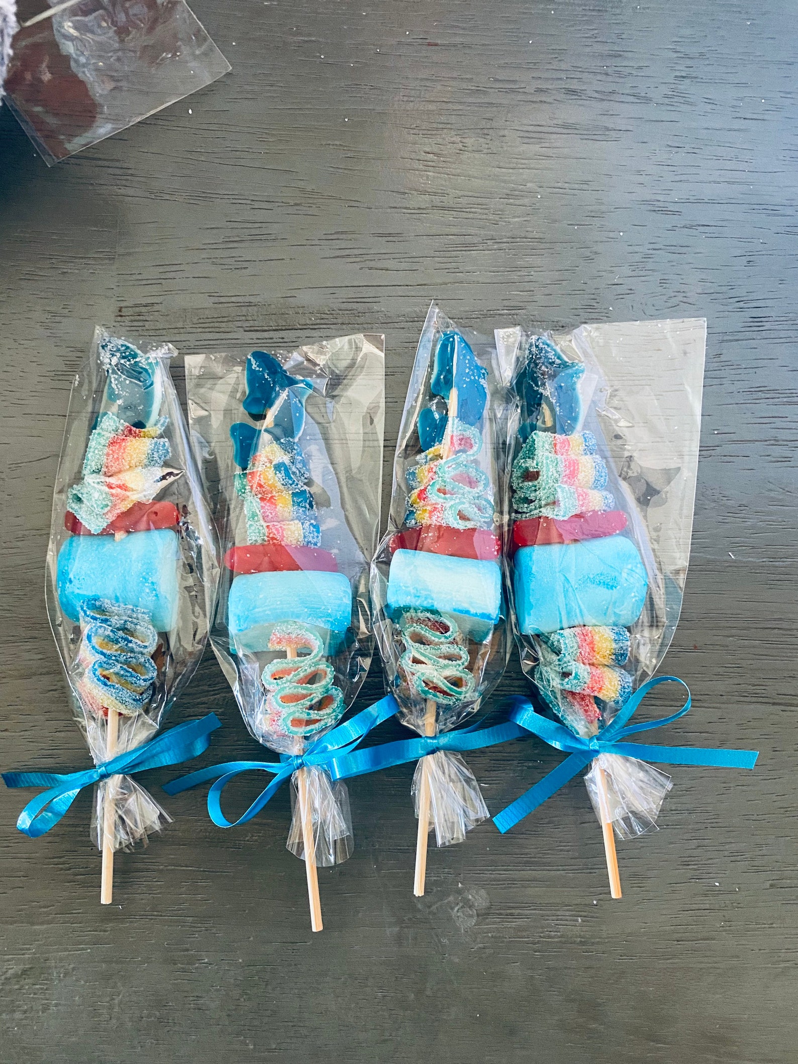 Shark, Mermaid Candy Kabobs Party Favors Treat Boxes Baby Shark ...