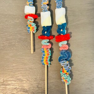 Shark Party Favors Candy Kabobs, Sweet Treats Birthdays Foot Long Baby ...