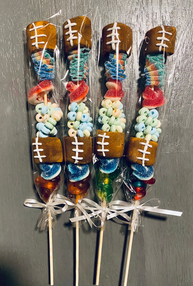 Football Sports Birthday Candy Kabobs Party Favors Treat Boxes - Etsy
