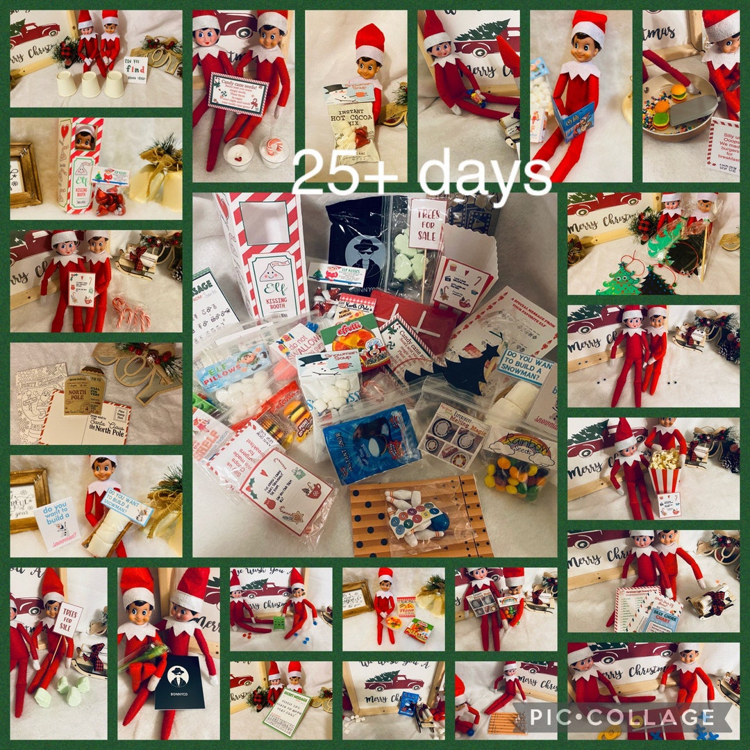 Over 25 Days Elf Help Elf Mischief Elf Antics Elf Ideas Easy 7 Days 14 Days 25 Days Christmas ...
