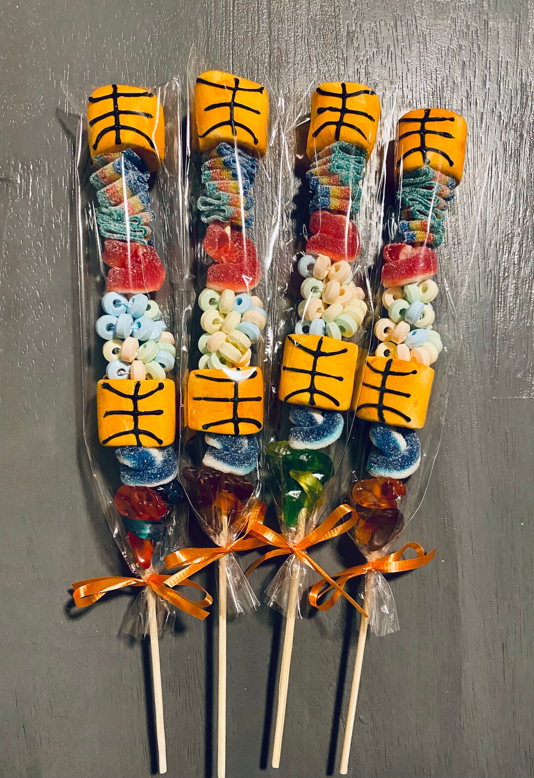 Basketball Sports Birthday Teams Candy Kabobs Party Favors Treat Boxes ...