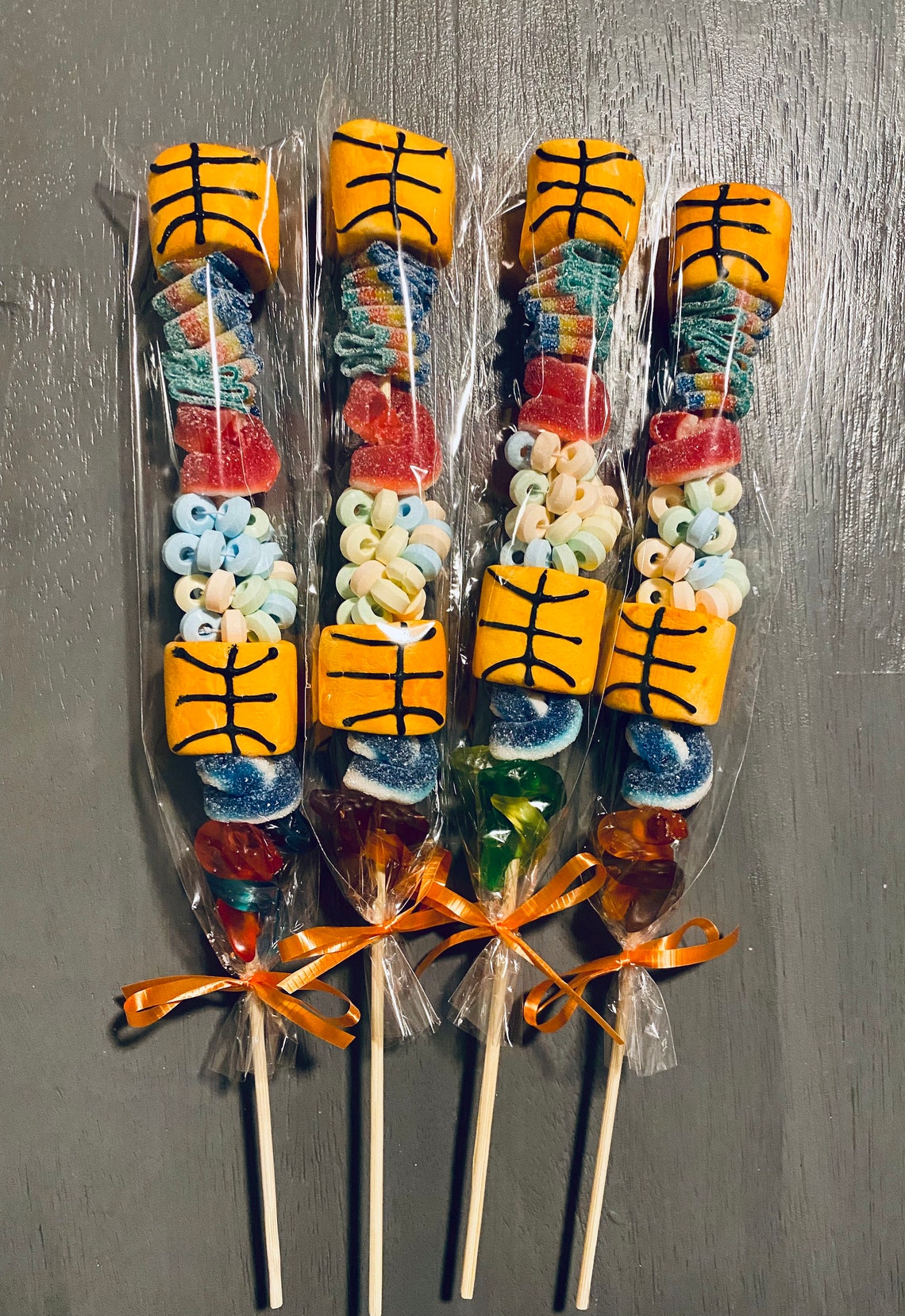 Basketball Sports Birthday Teams Candy Kabobs Party Favors Treat Boxes ...